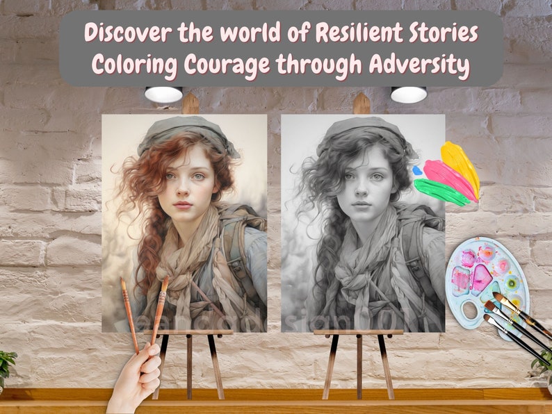 Historical Reflection Grayscale Coloring Book Instant Download ...