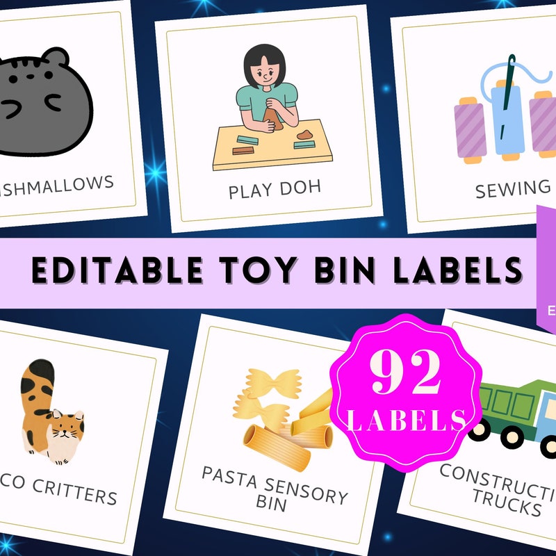 Bin Labels - Etsy