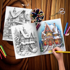 Christmas House Coloring Pages Christmas Coloring House Christmas ...