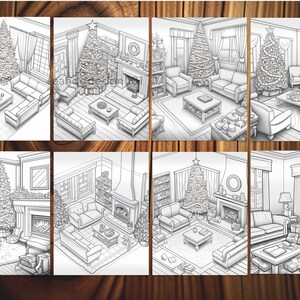 Isometric Coloring Page Isometric Christmas Lounge Coloring Pages for ...
