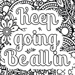 Positive Mental Health Coloring Pages Positive Affirmation Adult ...
