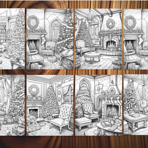 Christmas Lounge Coloring Pages for Adults Christmas Coloring Book ...
