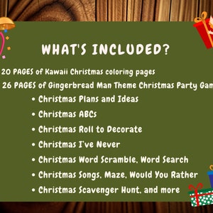 Gingerbread Man Activities Printable BUNDLE With Cute Christmas ...