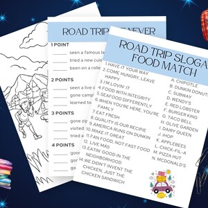 Binder Road Trip Printables Games Bundle Car Activities for Family ...
