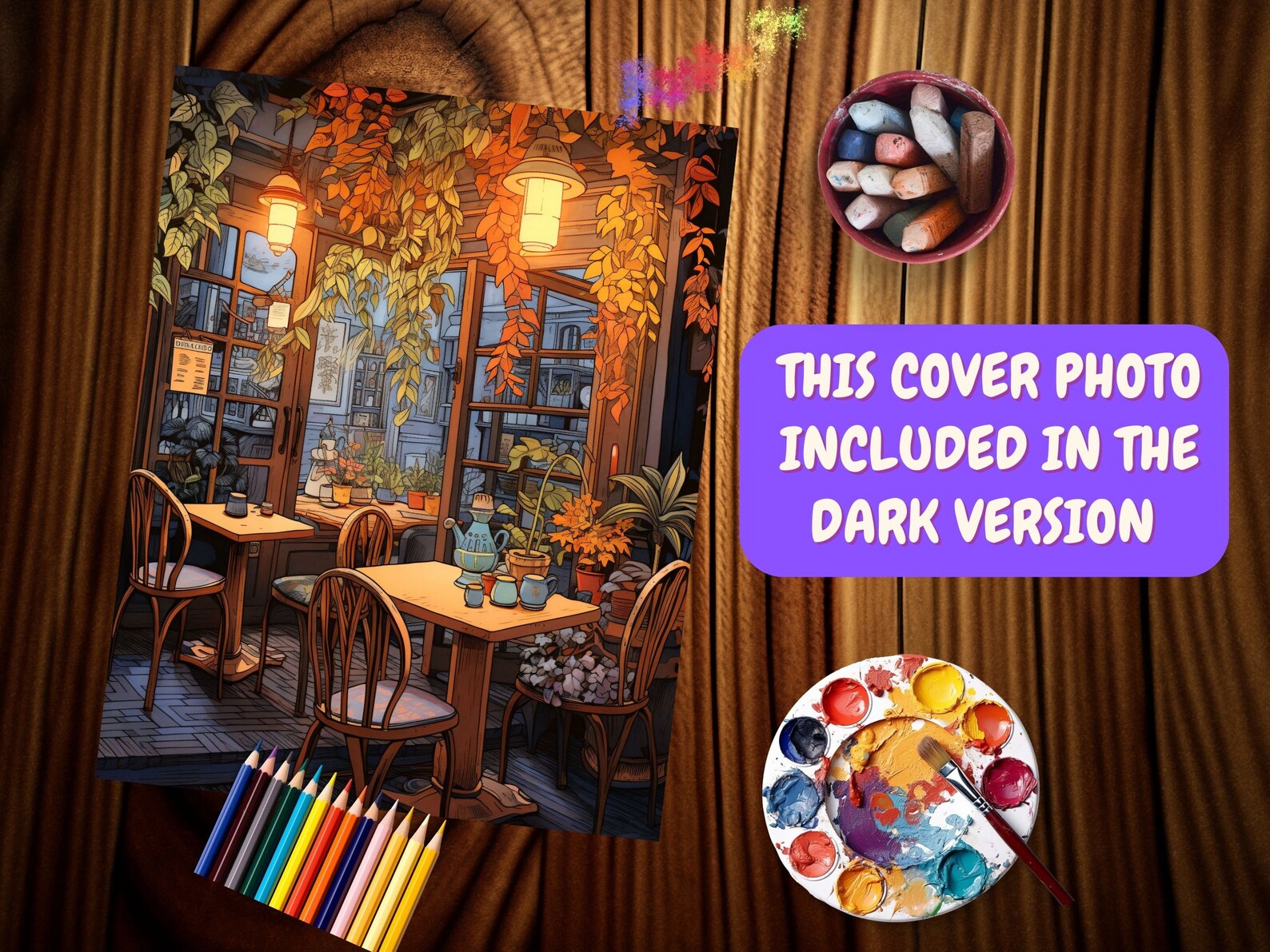 Coloring Book Cafe Coloring Pages Cozy Cafe Shop Coloring Sheets Coffee ...