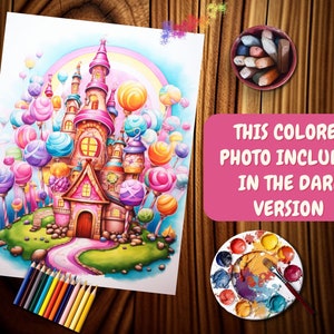 Candy Land Coloring Pages for Adults Instant Download Sweet Treats ...