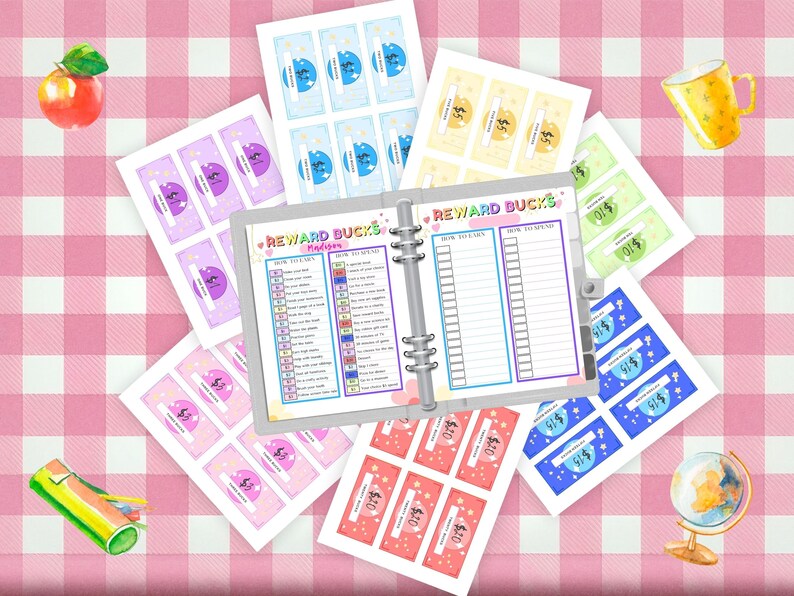Editable Kids Reward Bucks Printable INSTANT DOWNLOAD Mom - Etsy