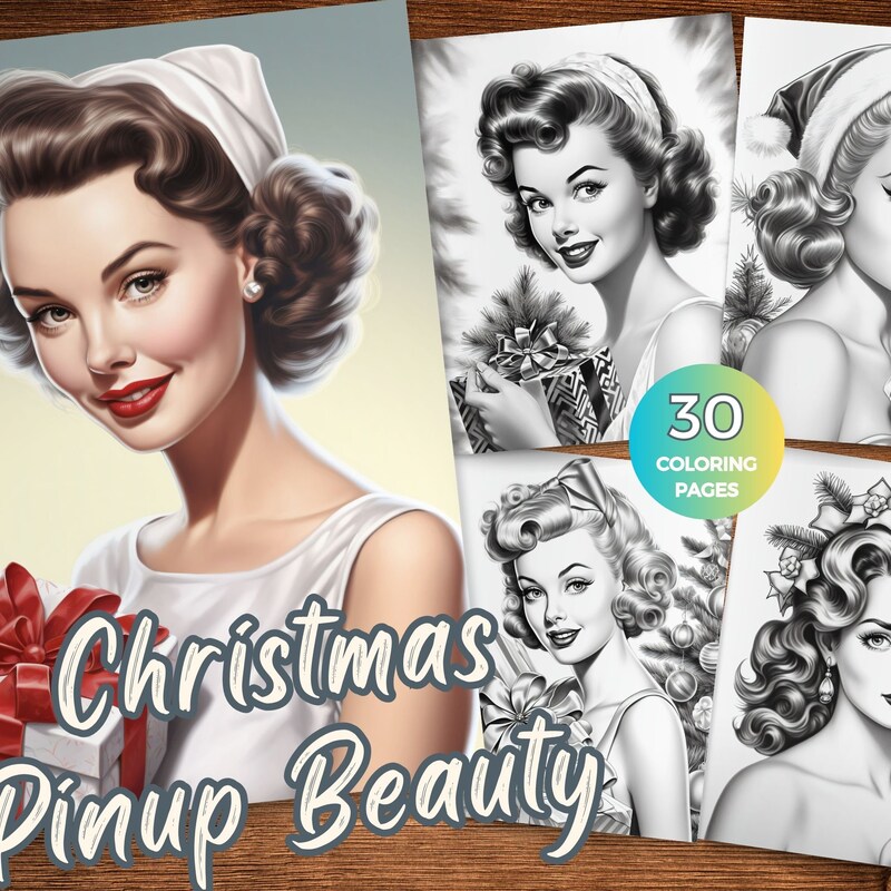 Christmas Pinup - Etsy