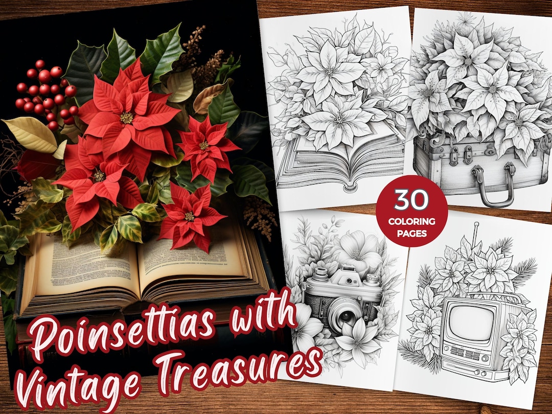 Christmas Poinsettia Coloring Page, Poinsettia Coloring Page ...