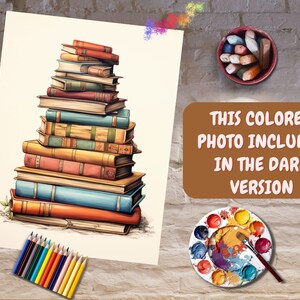 Cozy Reading Nook Coloring Pages Book Lovers Coloring Sheets Book Nook ...