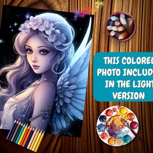 Starlight Fairy Coloring Pages for Adults Night Sky Fairy Coloring Book ...