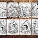 Whimsical Mouse House Coloring Pages Magical Mouse House - Etsy