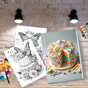 Fantasy Cake Coloring Pages Decadent Delights Coloring Sheets Sweet ...