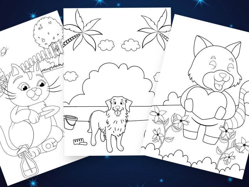 Pets Coloring Pages Kids, Preschool Coloring, Pet Coloring Sheets ...