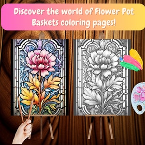 Stained Glass Flowers Coloring Pages of Stained Glass Windows Coloring ...