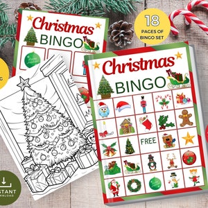 Christmas Activity Bingo, Printable Christmas Bingo Games, Christmas ...