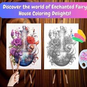 Magic Potion Coloring Pages Adult and Kids Coloring Book Fantasy ...