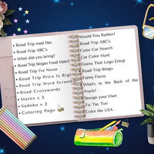 Binder Road Trip Printables Games Bundle Car Activities for Family ...