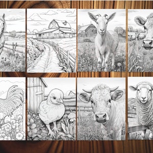 Farmland Coloring Pages Rural Life Coloring Book Agricultural Charm ...