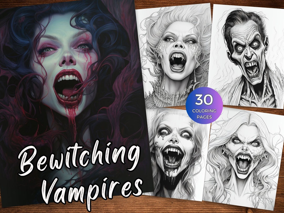Bewitching Vampire Coloring Page Halloween Coloring Pages Vampire ...