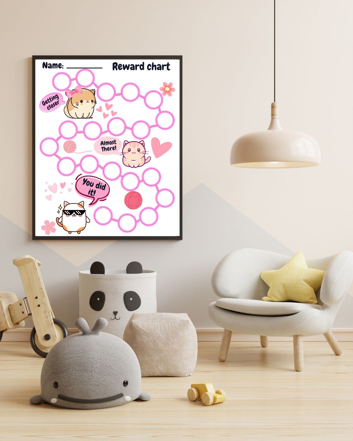 Cats Reward Chart Printable Cats Behavior Chart Daily Chore - Etsy