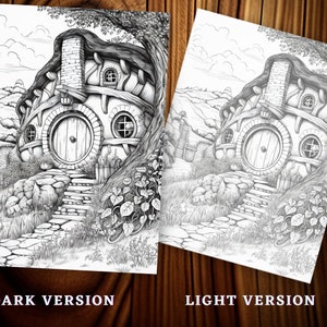 Hobbiton House Coloring Pages, Hobbit Hole House Coloring Page Book ...