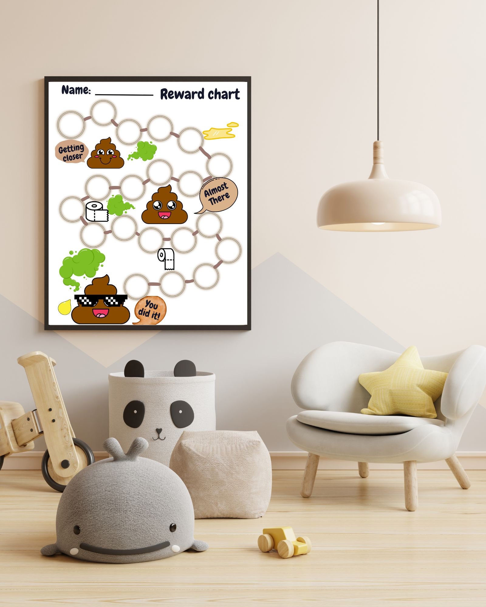 Potty Chart, Potty Training Chart, Custom Sticker Chart, Potty Training ...