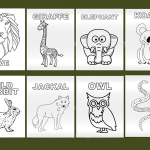 Printable Wild Animal Coloring Pages for Kids Wild Animals Coloring ...