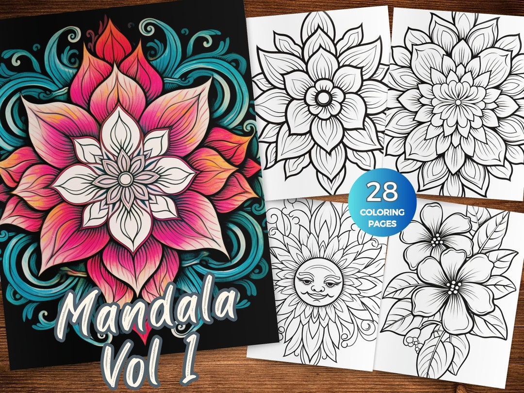 Easy Mandala Coloring Pages Pdf Simple Mandala Coloring Sheets ...