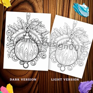 Christmas Ornaments Coloring Page Printable Color Christmas Ornaments ...