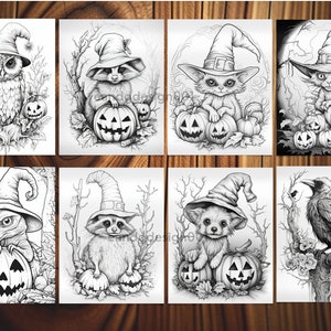 Halloween Animals Coloring Pages Halloween Coloring Pictures for Adults ...