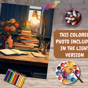 Cozy Reading Nook Coloring Pages Book Lovers Coloring Sheets Book Nook ...