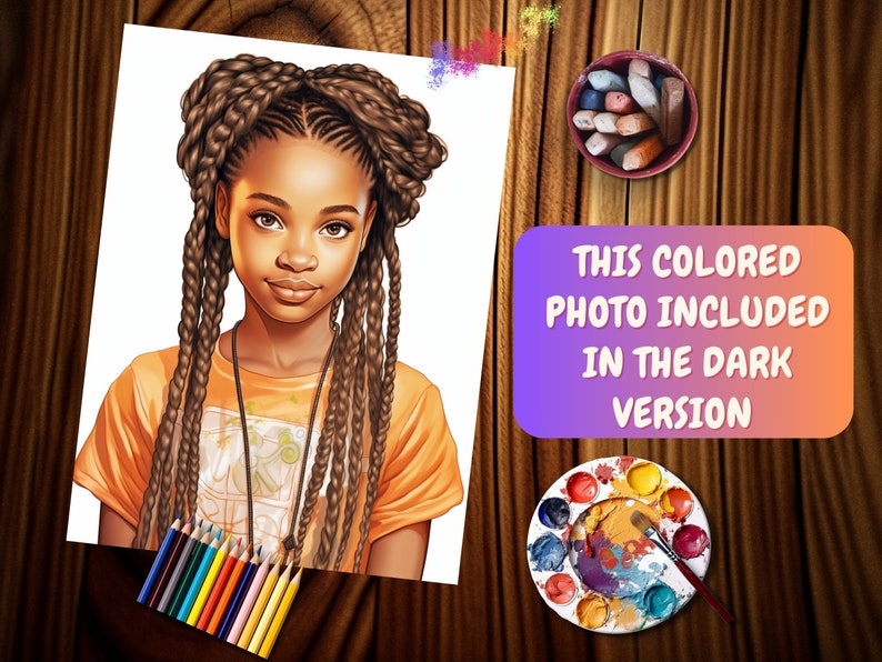 African American Kids Coloring Pages Printable Kids Grayscale Coloring ...