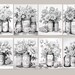 Retro Flower Can Coloring Book Vintage Floral Designs for Stress Relief ...