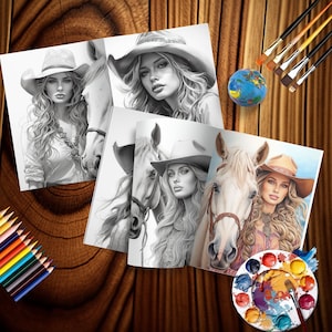 Coloring Pages of Cowgirls Coloring Sheet Wild West Adventure With ...