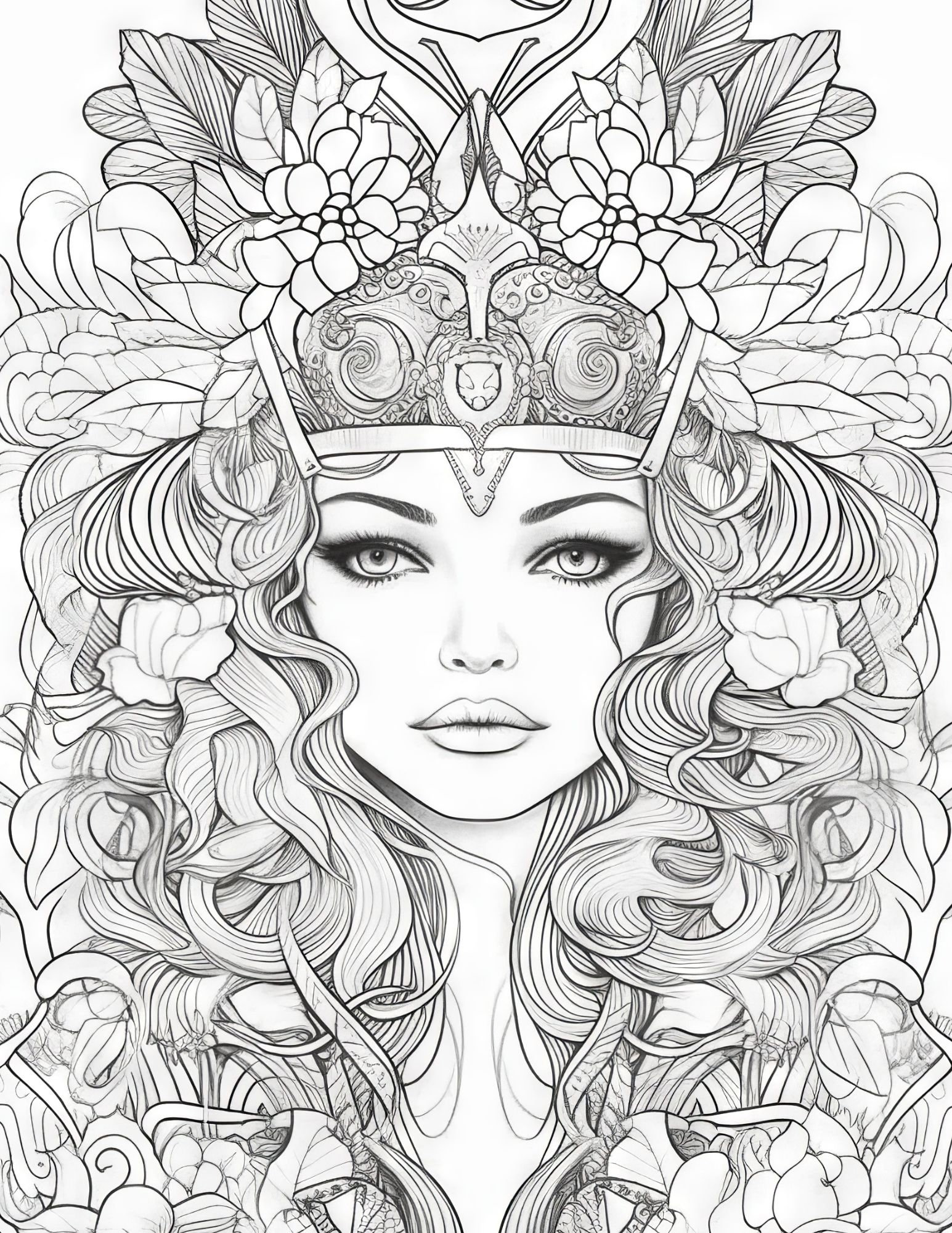 100 PAGES Adult Coloring Pages, Instant Download Adult Mandala Coloring ...