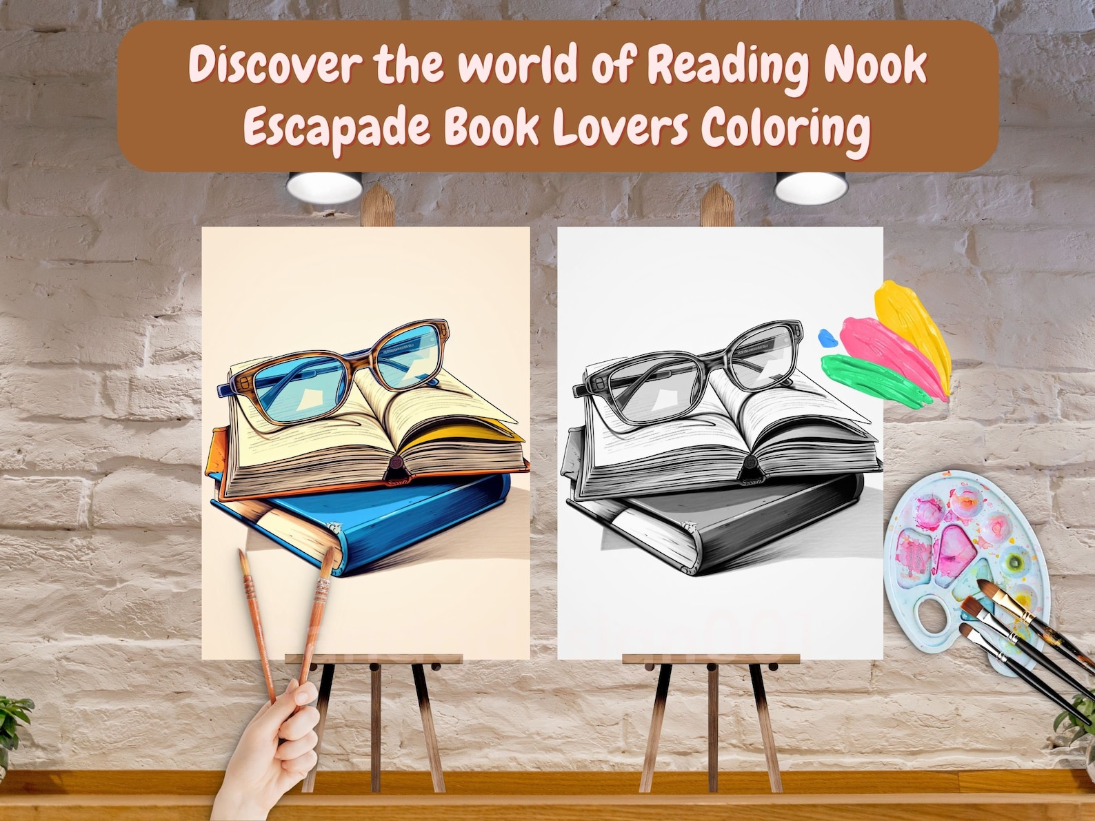 Cozy Reading Nook Coloring Pages Book Lovers Coloring Sheets Book Nook ...