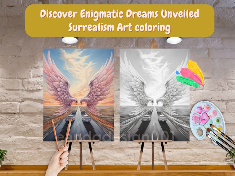 Surrealism Coloring Pages Fantasy Landscape Coloring Book Surreal Art ...