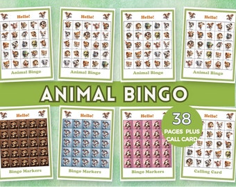 Farm Animal Bingo - Etsy