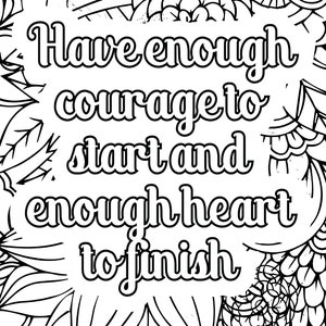 Positive Mental Health Coloring Pages Positive Affirmation Adult ...