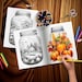 Autumn in A Jar Coloring Pages Fall Coloring Pages Printable Grayscale ...