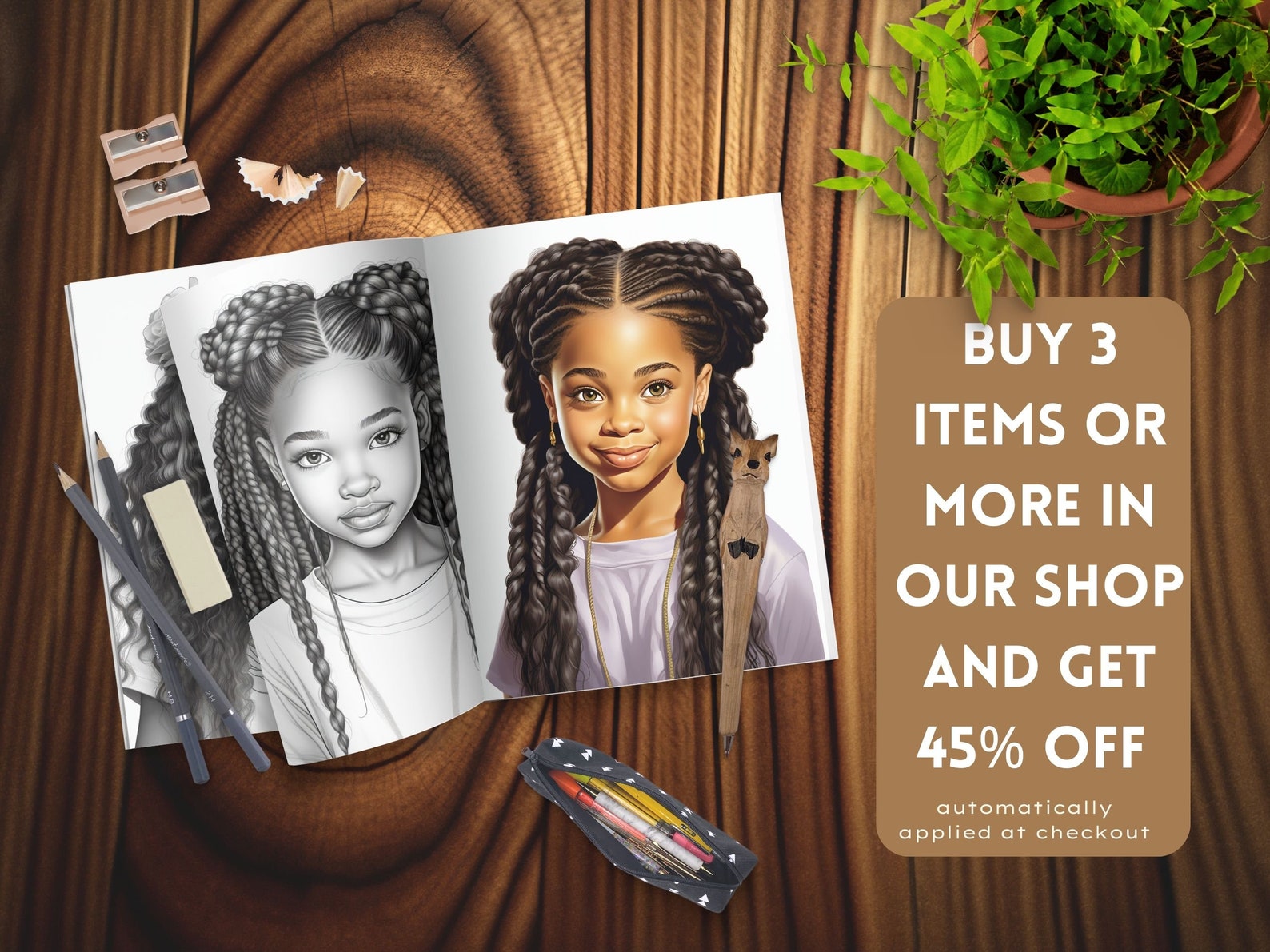 African American Kids Coloring Pages Printable Kids Grayscale Coloring ...