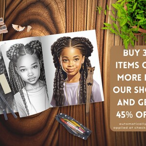 African American Kids Coloring Pages Printable Kids Grayscale Coloring ...