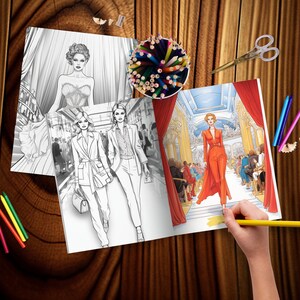 Fashion Model Coloring Pages Printable Fashion Design Coloring Pages of ...