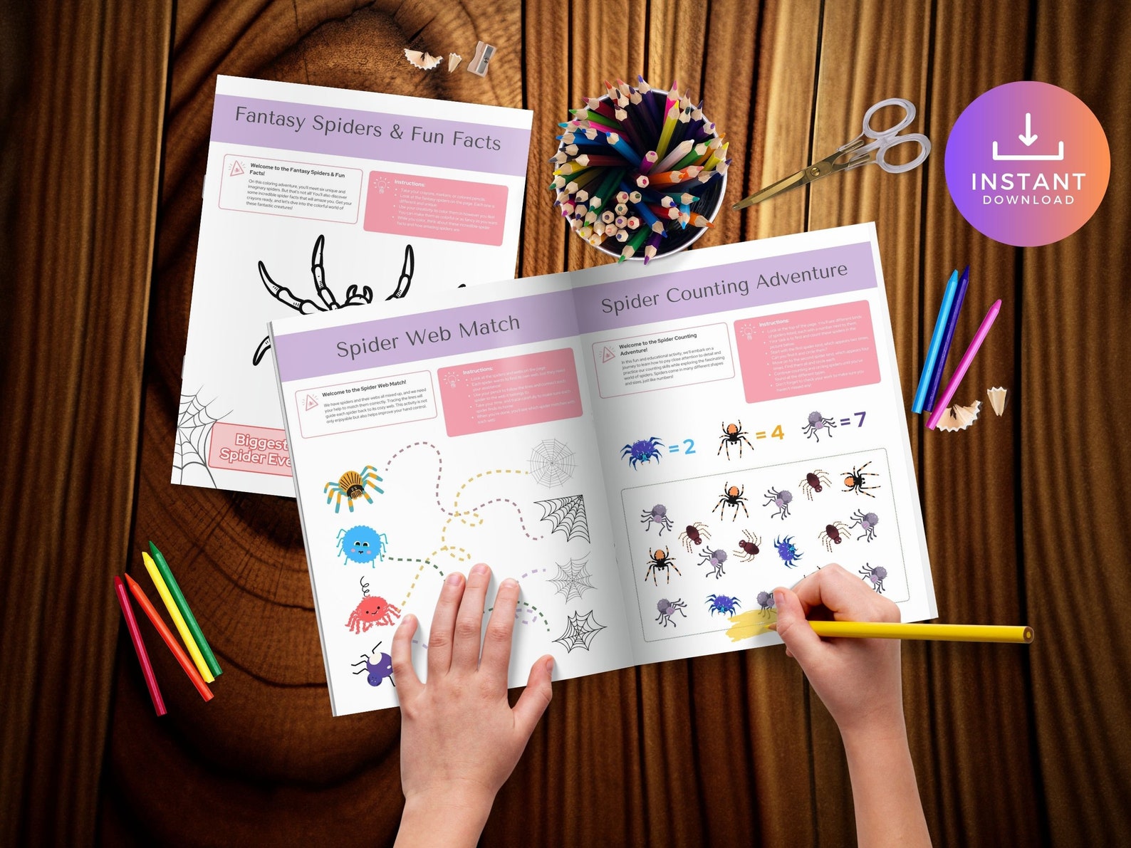 Printable Spider Activities for Preschoolers Animal Coloring Pages ...