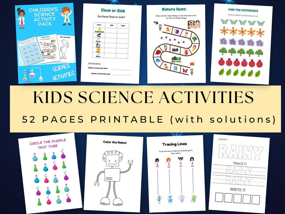 Kids Science Activities, Homeschool Curriculum, Instant Download ...
