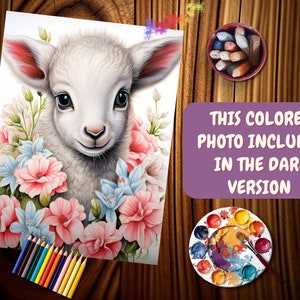 Baby Cute Animals Coloring Pages Floral Baby Animals Coloring Sheets ...