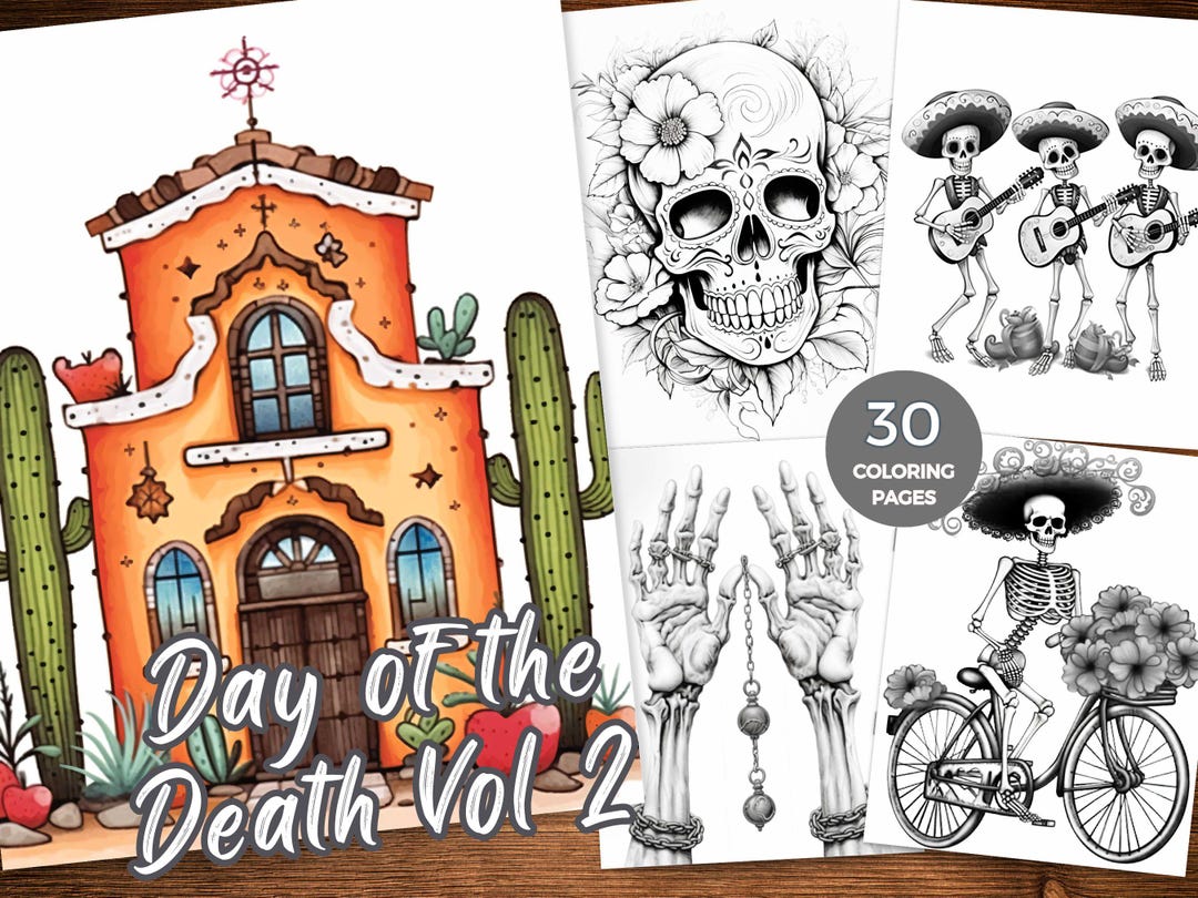 Day of the Dead Coloring Pages La Catrina Warrior Day of the Dead ...