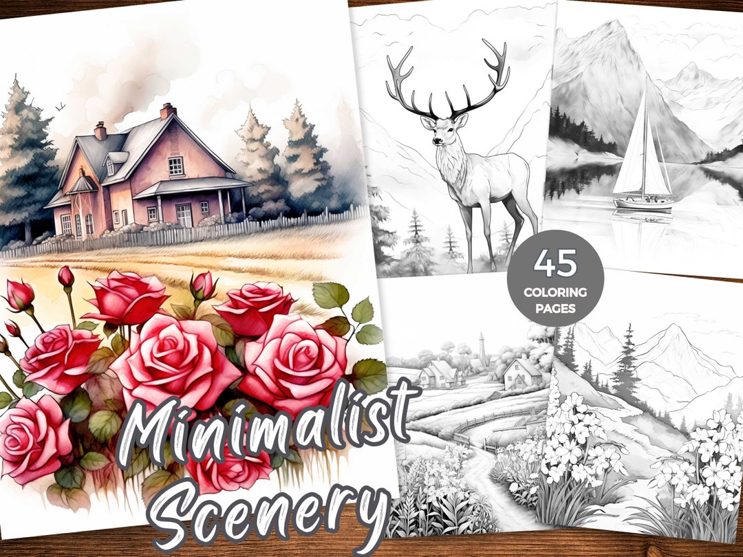 Minimalist Coloring Pages for Adults Simple Coloring Pages for ...