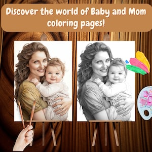 Mother and Baby Coloring Pages Motherhood Coloring Sheets Quality ...